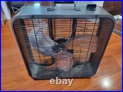 LASKO B20725 METAL Velocity BOX FAN ANTIQUE COLLECTIBLE RARE Gun Metal ...