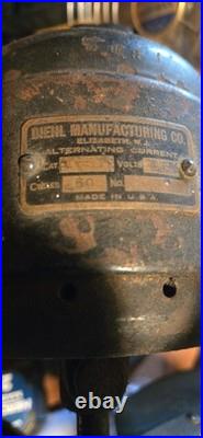 Rare Hard To Find Antique DIEHL Black 17 Electric Fan USA Works ...