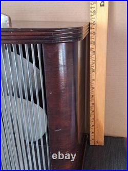 Vintage 1940’s Mathes Cooler Wood Box Fan Variable Speed Model Working ...